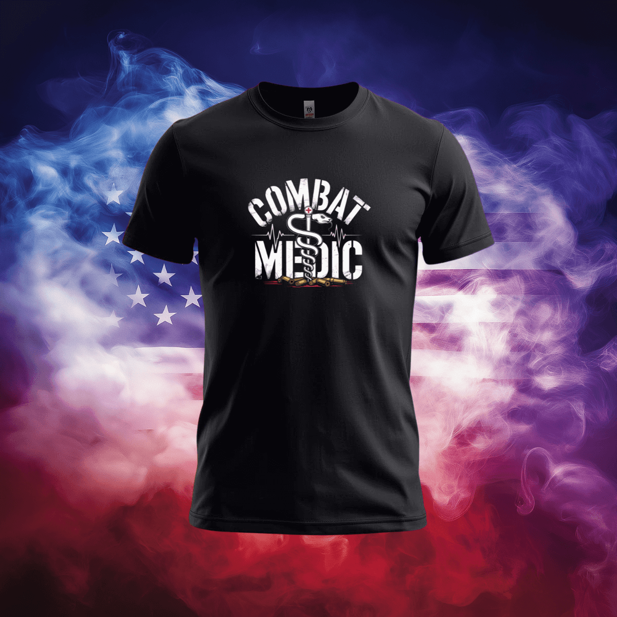 Combat Medic T-Shirt - Patriotic Apparel by Badger Call – Badger Call ...